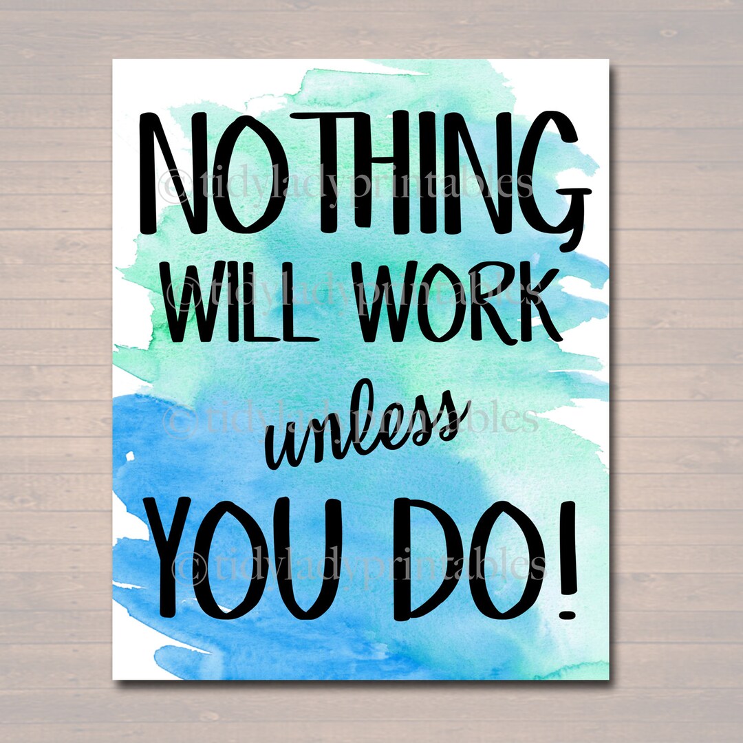 Inspirational Watercolor Printable Poster School Counselor Teacher ...