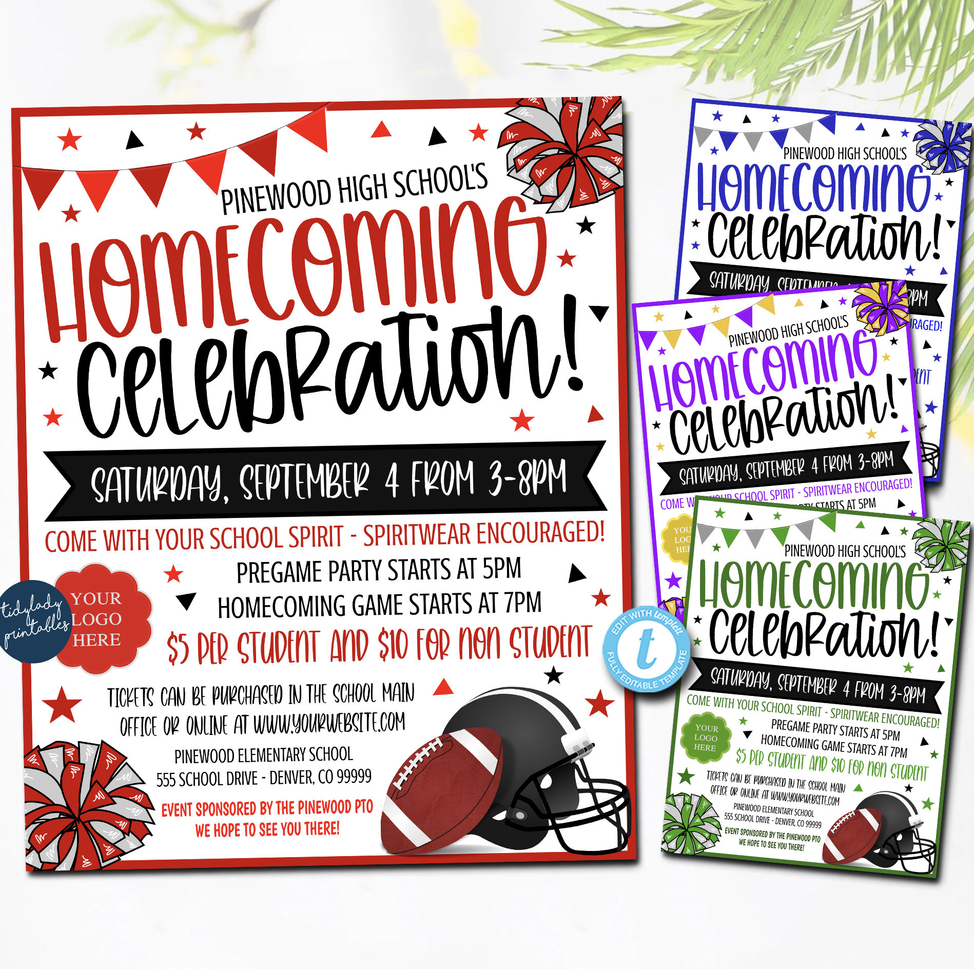 Editable School Spirit Flyer, School Spirit Night Party, Spirt Night ... Editable School Spirit Flyer, School Spirit Night Party, Spirt Night ...