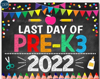 Last Day of K3 Printable - Etsy