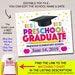 EDITABLE DATE Preschool Graduation Photo Prop, End of School Chalkboard ...