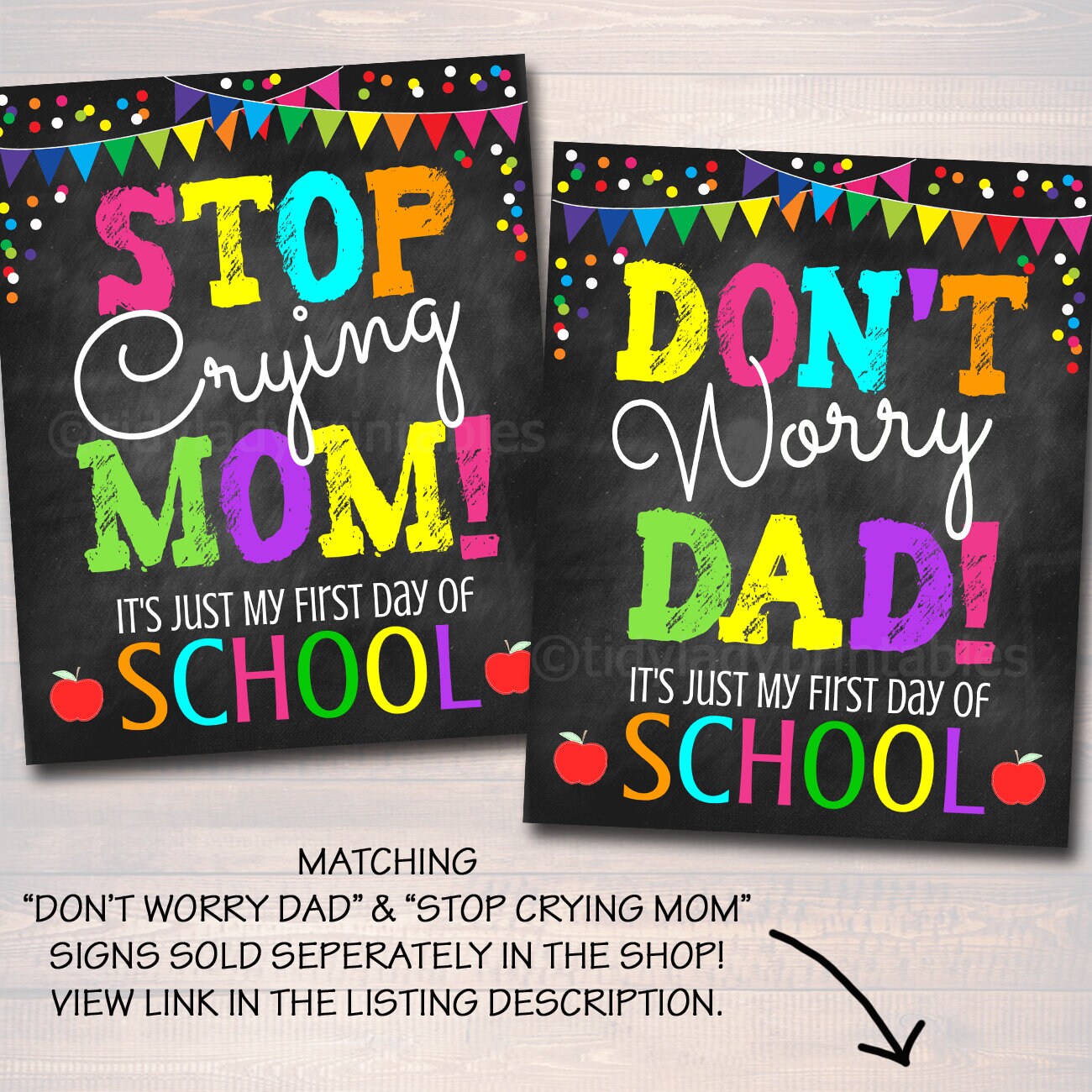 First Day of School Sign Back to School Chalkboard Poster | Etsy Canada