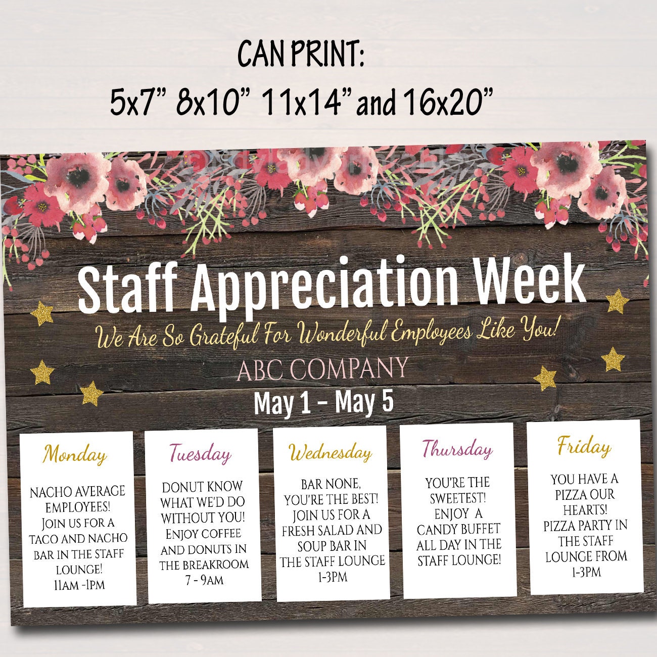 Employee Appreciation Week Flyer