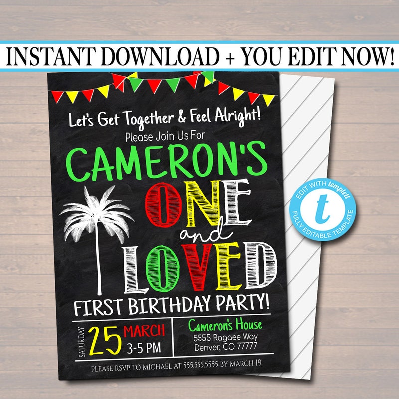 One Love Party - Etsy