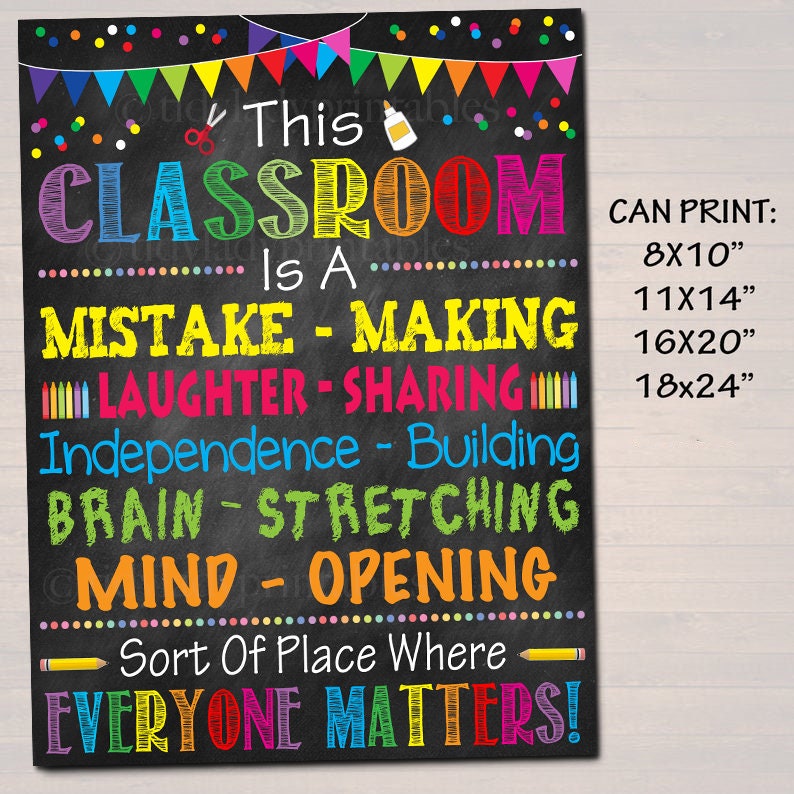Printable Classroom Poster Classroom Decor Teacher - Etsy