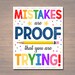 Classroom Decor Mistakes Are Proof You're Trying Poster | Etsy