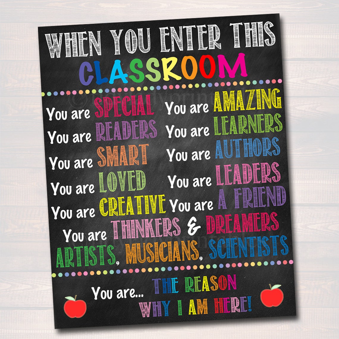 Printable Classroom Poster, Classroom Decor, Teacher Printable, INSTANT ...