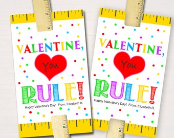 Ruler Valentine - Etsy