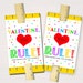 EDITABLE Valentine's Day Ruler Tags INSTANT DOWNLOAD - Etsy