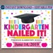 EDITABLE DATE Kindergarten Graduation Photo Prop, Last Day End of ...