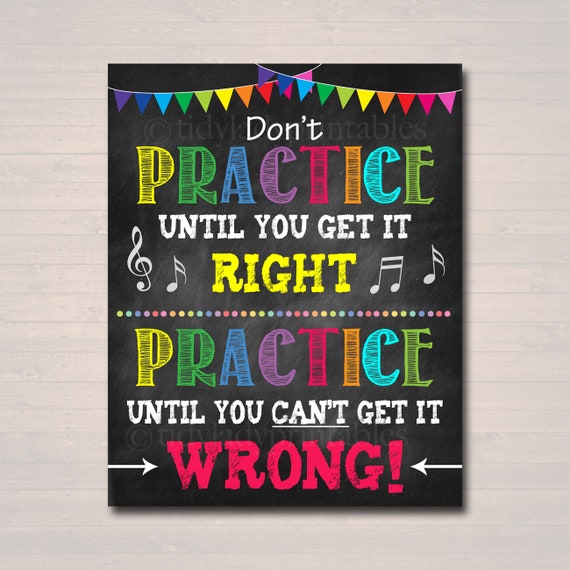 Music Teacher Classroom Printable Poster, Classroom Decor Practice ...