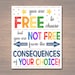 Classroom Decor Consequences Poster Inspirational Art - Etsy