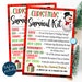 Christmas Survival Kit Printable Tag, Christmas Funny Holiday Gift Idea ...