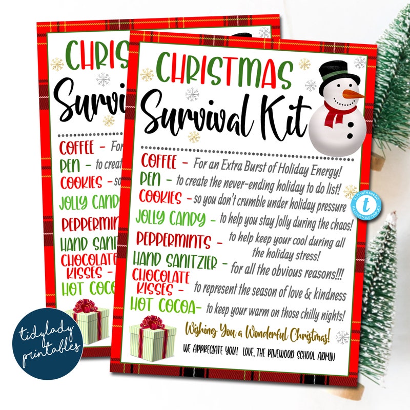 Survival Kit Printable - Etsy