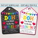 EDITABLE Valentine's Day Gift Tags, School Classmate Friend, Kids ...