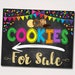 Cookie Booth Arrow Sign: Printable Fundraiser Poster (instant Download ...