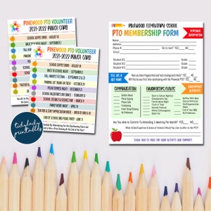 Editable PTO PTA Forms Bundle: School Event Marketing (digital Download ...
