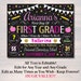 First Day of School Sign Back to School Chalkboard Poster - Etsy