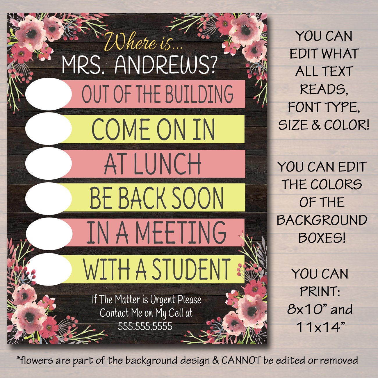 EDITABLE TEMPLATES Counseling Office Confidentiality Poster - Etsy