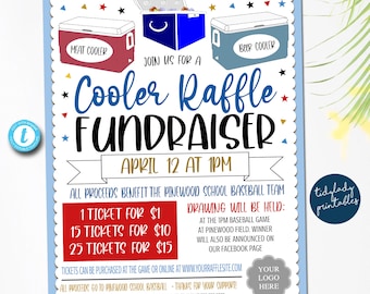 Cooler Raffle Flyer - Etsy