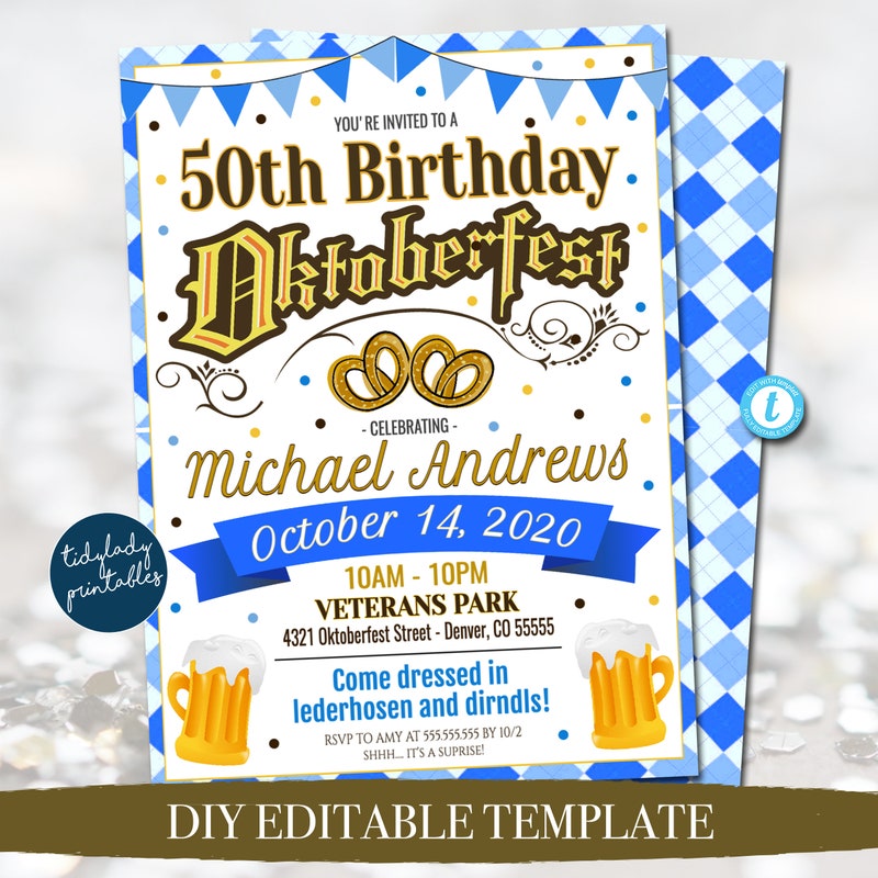 German Birthday Invitations - Etsy