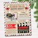 Editable Christmas Movie Night Flyer: School PTA PTO Event (digital ...