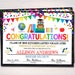 EDITABLE Graduation Certificate ANY GRADE Printable Diploma ...
