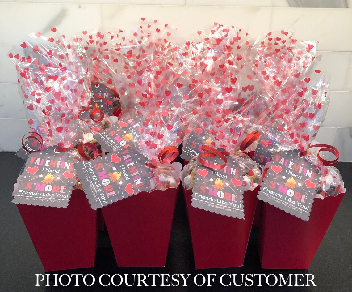 EDITABLE Valentine's Day Smore Gift Tags Classroom School - Etsy