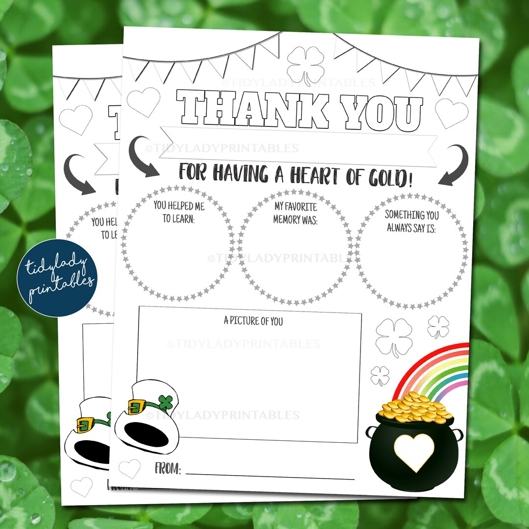 St. Patrick's Day Teacher Appreciation Staff Printable, Lucky Student ...