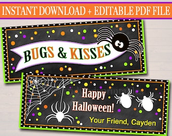 Printable Halloween Trick or Treat Bag Topper for School or - Etsy
