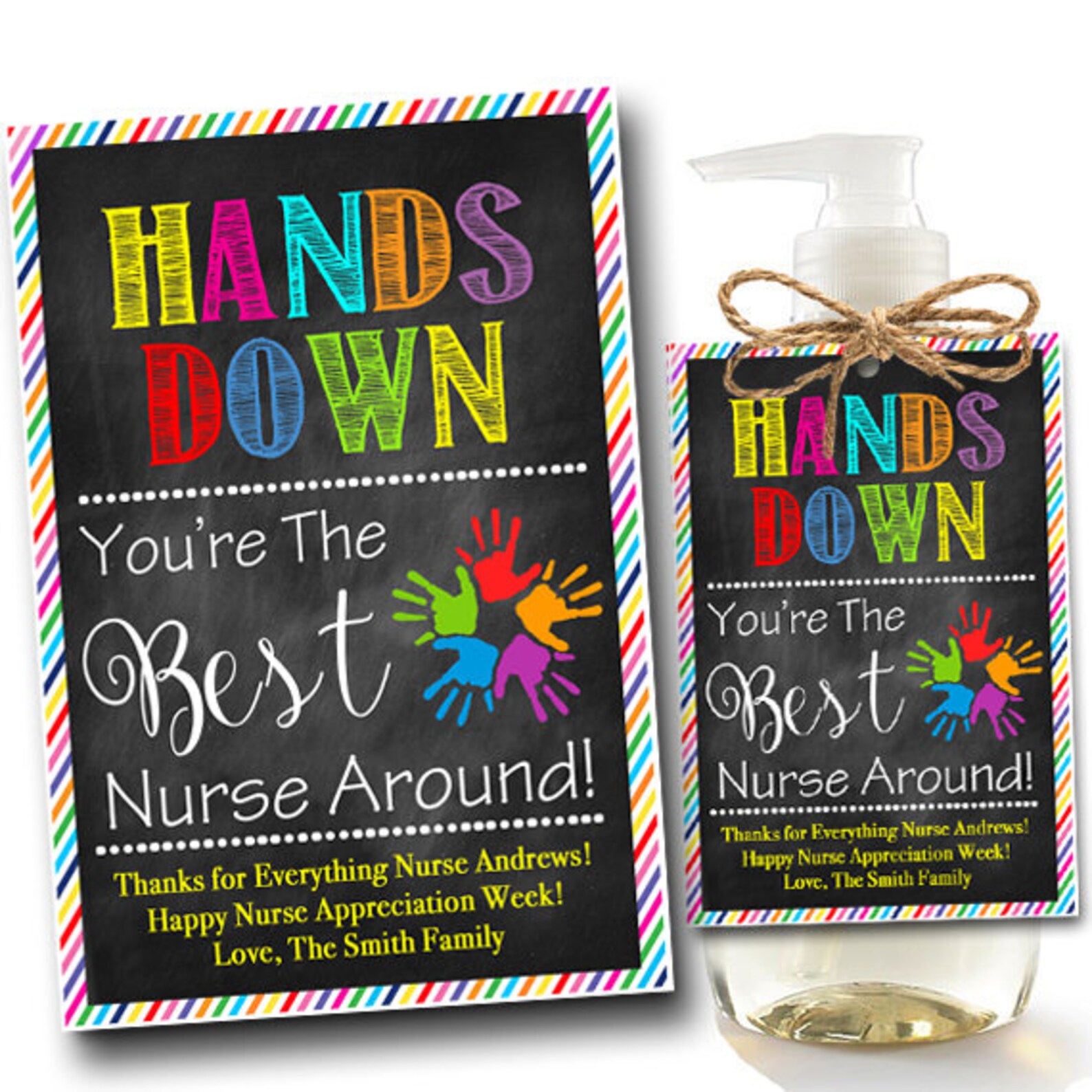 EDITABLE Soap Label Tags End of School Year Nurse Gift - Etsy