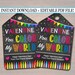 EDITABLE Crayon Valentine's Day Gift Tags, Friend Classroom, You Color ...