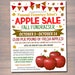 EDITABLE Apple Sale Fundraiser Flyer/poster Printable Invitation ...