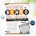 EDITABLE Hallowen Bingo Night Flyer, Printable Halloween Invitation ...