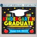 EDITABLE DATE Kindergarten Graduation Photo Prop Last Day End - Etsy