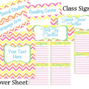 50% OFF! Teacher Planner Pack - Citrus and Berry - Teacher Printables ...