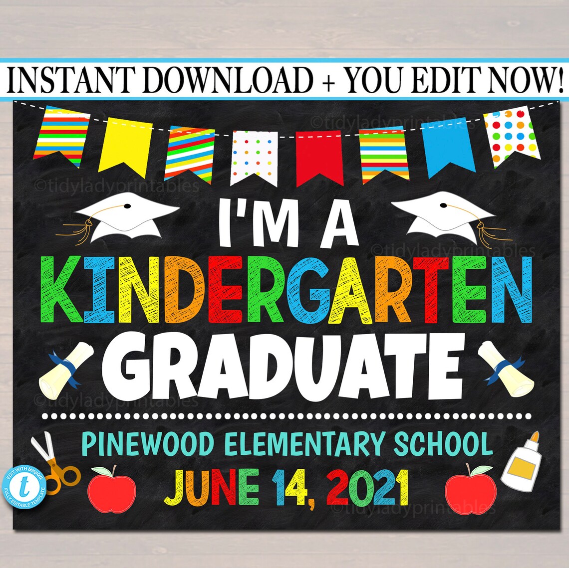 Kindergarten Graduation Last Day of School Photo End of - Etsy