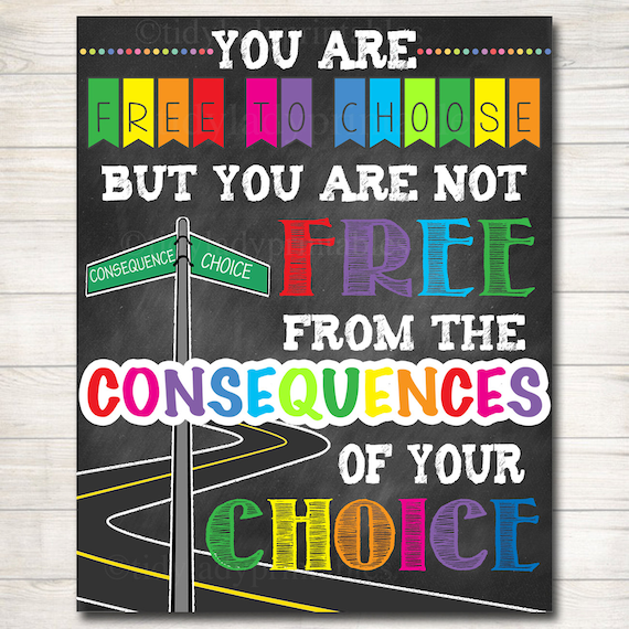 Choices And Consequences Clipart