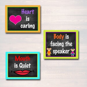 Classroom Decor, Whole Body Listening Poster, Kindergarten, Elementary ...