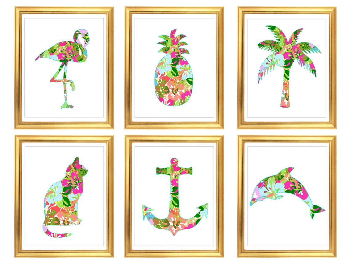 Tropical Decor Printables INSTANT DOWNLOAD Chinoiserie Chic | Etsy