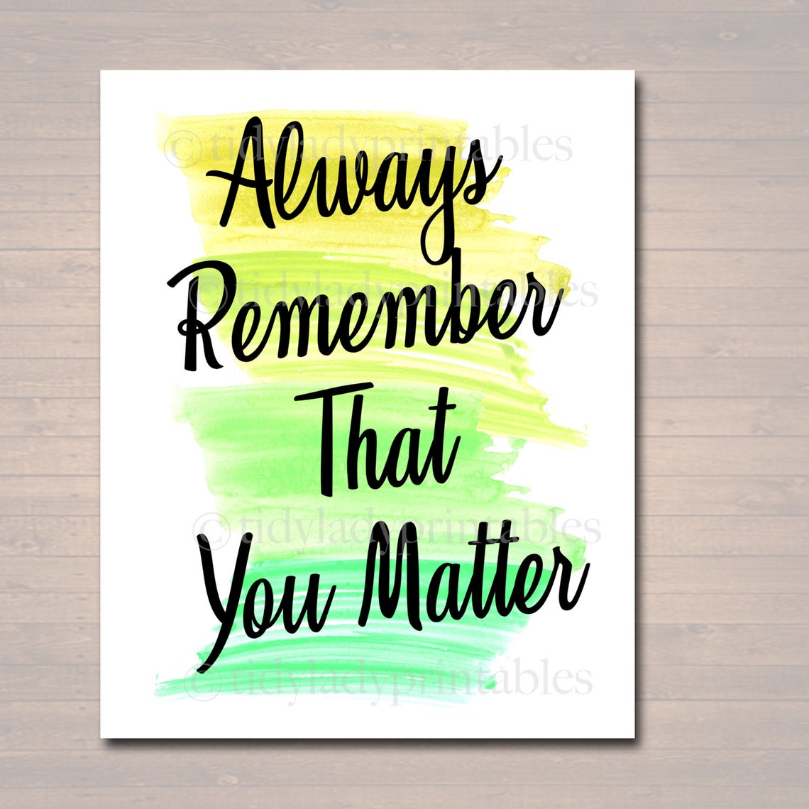 Inspirational Watercolor Printable Poster School Counselor | Etsy