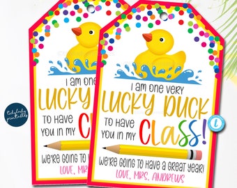 Im a Lucky Duck to Have You in My Class - Etsy