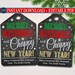 Christmas Lip Balm Tag: Merry Kissmas & Chappy New Year (editable PDF ...