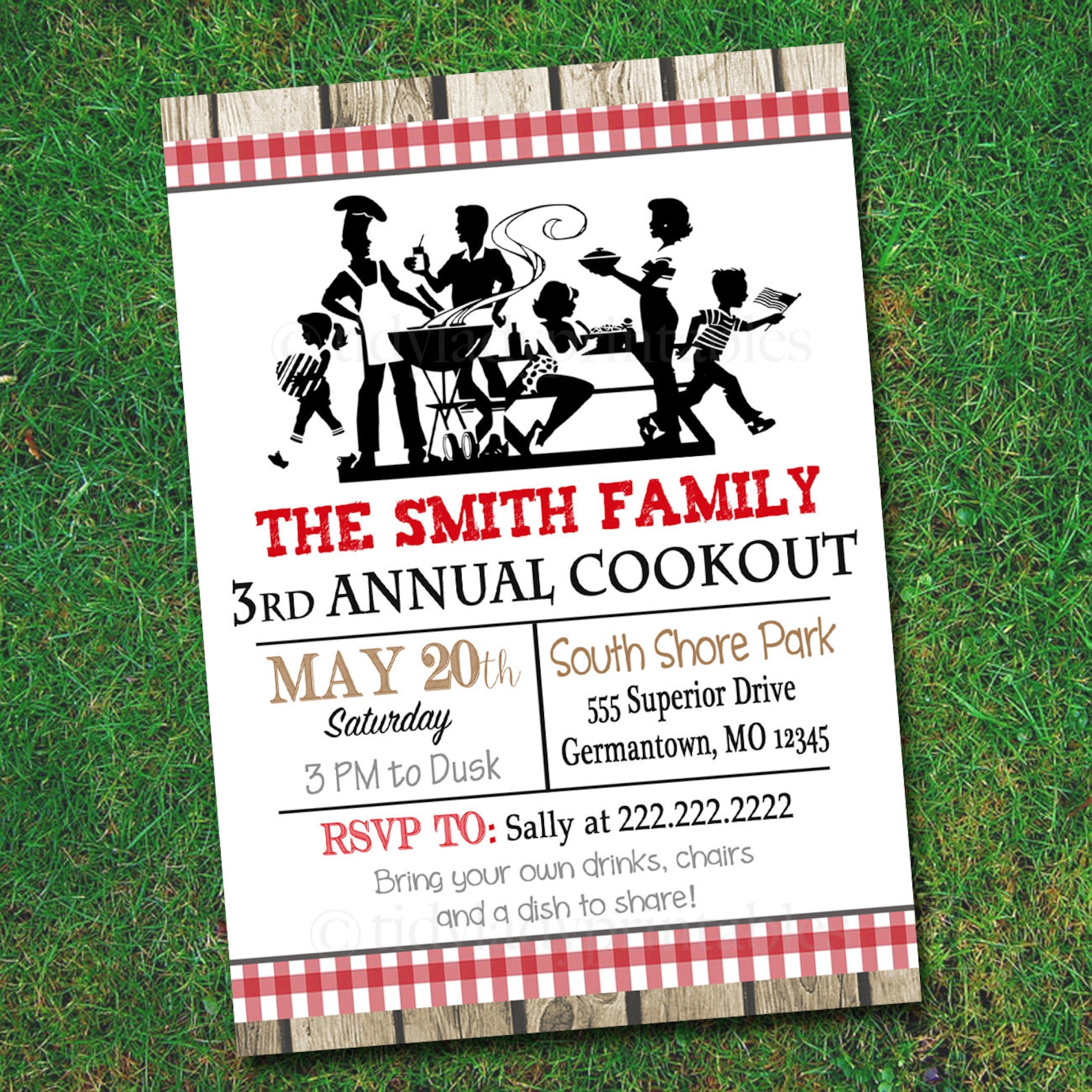 EDITABLE Picnic Invitation Company Picnic Family Picnic BBQ - Etsy