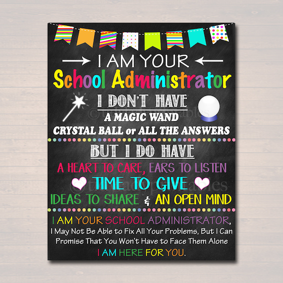School Administrator Office Decor, I am Your School Administrator Sign ...