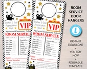 EDITABLE Room Service Door Hanger, INSTANT DOWNLOAD, Teacher and Staff ...