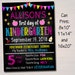First Day of School Sign Back to School Chalkboard Poster - Etsy