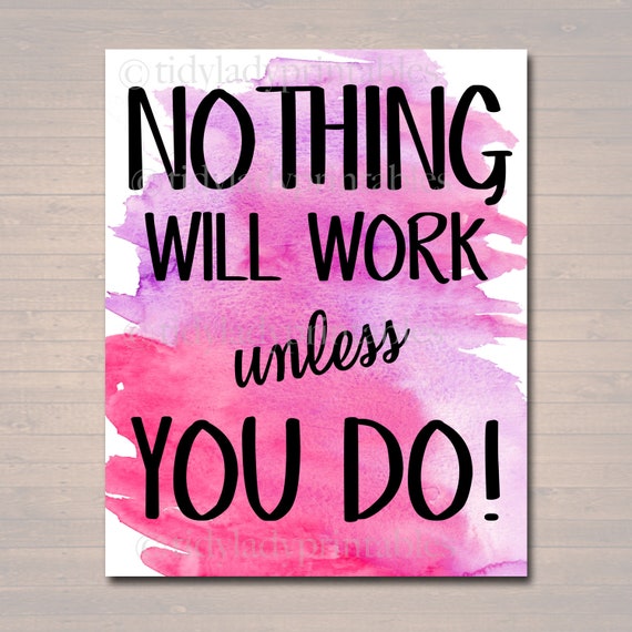 Inspirational Watercolor Printable Poster School Counselor Teacher