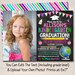 Editable Graduation Invitation Chalkboard Printable Kindergarten ...