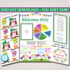 Troop Birthday Calendar Girl Scouts Fillable Customize Edit Printable ...