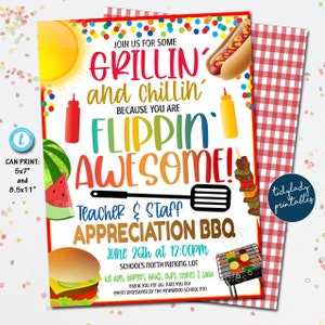Appreciation BBQ Invitation: Editable Cookout Flyer (digital Download ...